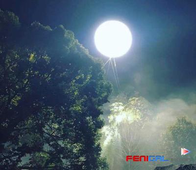 China Weather Proof Mattress Shape Artemis Film Lighting Balloon for sale