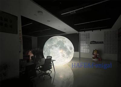China Fully Printed Moon 2m 3m White / RGB LED Decorative Atmosphere Balloon Light for sale
