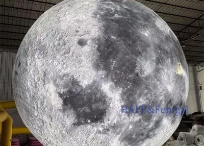 China Fully Printed Moon 2m 3m White / RGB LED Decorative Atmosphere Balloon Light for sale