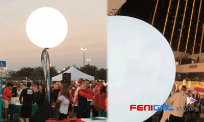 中国 800W 充電可能なLEDライトバルーン 三脚付き 強力な屋外広告 販売のため