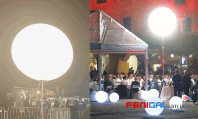 中国 800W 充電可能なLEDライトバルーン 三脚付き 強力な屋外広告 販売のため