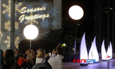 中国 800W 充電可能なLEDライトバルーン 三脚付き 強力な屋外広告 販売のため