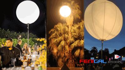 中国 220V LED ハンジング 膨張式 イベント ライト バルーン 展示の装飾用 販売のため