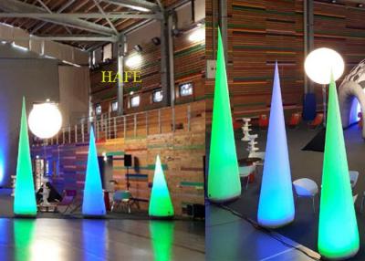 Cina 2m 3m Eventi luminosi Decorazione Coni gonfiabili LED Luce palloncino gonfiabile in vendita