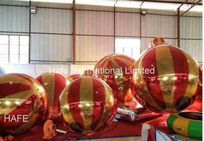China Globo inflable del espejo de la decoración los 2.5m Gloden de las estructuras del acontecimiento en venta