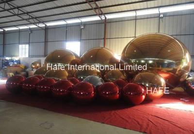 China Globo inflable del espejo de la decoración los 2.5m Gloden de las estructuras del acontecimiento en venta