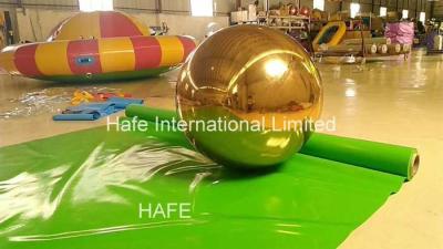 China Globo inflable del espejo de la decoración los 2.5m Gloden de las estructuras del acontecimiento en venta