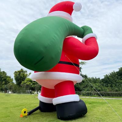 Cina Giant Outdoor 26ft Papà Noel gonfiabile Decorazioni di Natale Giardino Parco di Natale in vendita