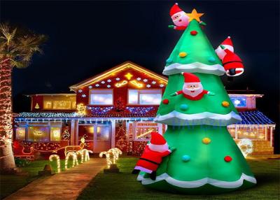 China Christmas 5M Inflatable Christmas Tree LED Lighting Atmosphere Decoration for sale