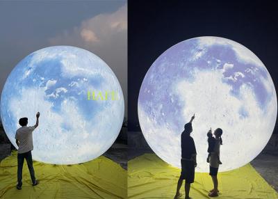 중국 플라네타리움 박물관 또는 파티를 위한 빛과 함께 팽창성 블루 달 행성 판매용