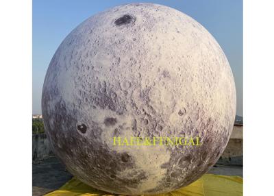 Cina 2m / 6.5ft gonfiabile Grigio Luna Pianeta con luce appesa per Decorazione Eventi in vendita