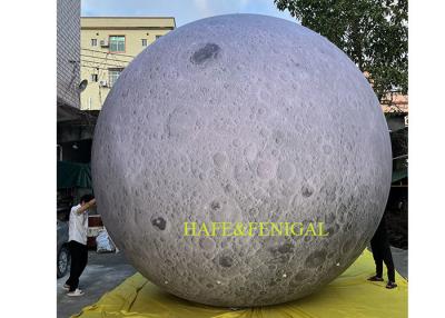 Cina 2m / 6.5ft gonfiabile Grigio Luna Pianeta con luce appesa per Decorazione Eventi in vendita