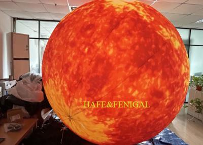 China Durable 2.5m / 8ft Inflatable Sun With Light With Continuous Inflation Design for sale