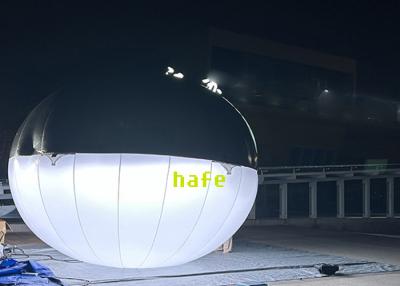 China Ellipse Shaped LED 1.8kw Lighting Balloon For Helium Float Use Or Hanging On Crane Use for sale