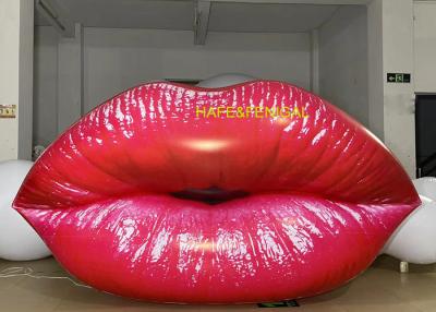 China 2m 6.5ft Inflatable Red Lips Replica For Lipstick Branding Events Makeup Ads for sale