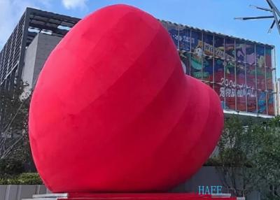 중국 5m 부풀이 빛나는 짧은 플러시 심장 쇼핑몰 디스플레이 또는 인플루언서 사진 스팟 판매용