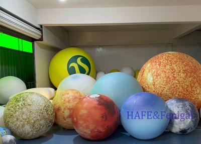 China 1-3m Balón de arte planetario con luz LED Atmosfera del evento Decoración Apoyo Personalización en venta