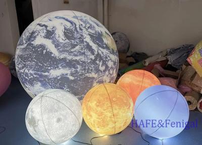 중국 LED 빛 이벤트 분위기 장식과 함께 1-3m 행성 예술 풍선 판매용