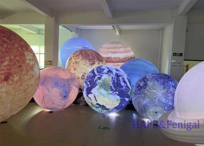 중국 활동 분위기 장식 거대 행성 예술 풍선 LED 조명 1-3 미터 매달아 사용자 정의 판매용