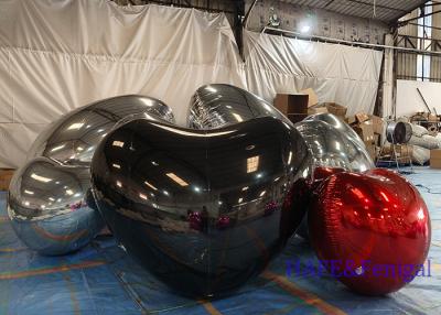 China Espelho em forma de coração inflável refletor brilhante Balão de atividade Atmosfera Decoração pode ser pendurada à venda