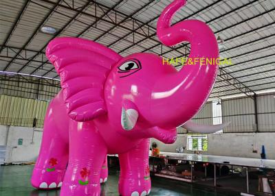 중국 쇼핑몰 장식 또는 테마 파크를 위해 사용자 지정 3m 10ft 부풀이 만화 분홍 코끼리 판매용