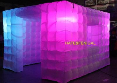 中国 3m四方のインフレータブルテント、内蔵カラフルライトオプション、ブランドロゴ印刷可能 販売のため