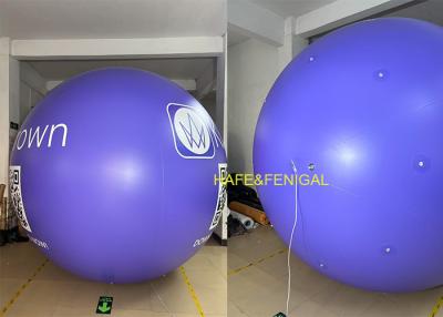 중국 3m PVC 헬륨 채움 보라색 비행 풍선, 브랜드 로고 및 QR 코드 인쇄 판매용