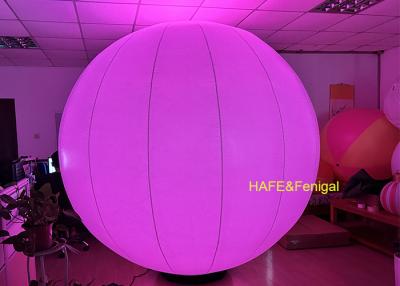 Cina 2.2m Rotondo 20W RGB LED Lighting Balloon Con Fan Base Per Convention Center in vendita