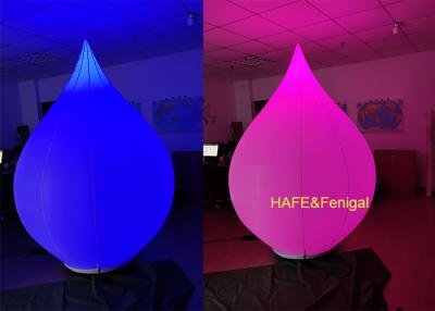 China 2.3 Meters Tall Lotus Inflatable RGB LED Balloon Light For Exhibition Halls for sale