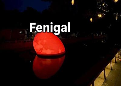 중국 20피트 6미터 폭 장식용 흰색 조명이 물에 뜨는 반쪽 하트 풍선 판매용