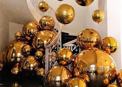 China Party Decorations Shiny Metallic Gold PVC Inflatable Mirror Balloon for sale