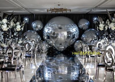 China 1.3ft 1.5ft 2ft 2.5ft 3ft PVC 2-Layer Decor Silver Mirror Balloons for sale
