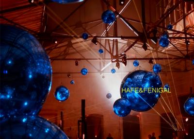 中国 高品質PVCインフレータブル光沢PVCブルーミラーバルーン、エレガントなイベント装飾用 販売のため