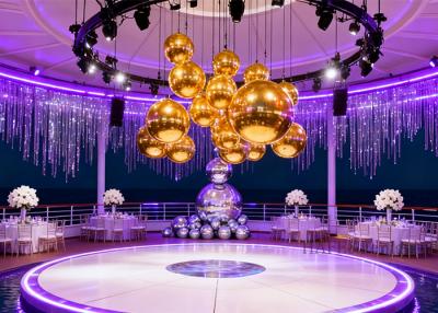 中国 耐久性のあるPVC二重層インフレータブルミラーボールは、お祭りイベント中のDIY装飾に適しています 販売のため