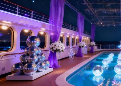 中国 様々な色の二層インフレータブルPVCミラーボールを使用した屋外装飾 販売のため