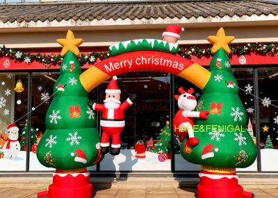 China Customizable Christmas Inflatable Arch 6 Meters High For Shop Front Decor for sale