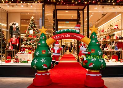China Customizable Christmas Inflatable Arch 6 Meters High For Shop Front Decor for sale