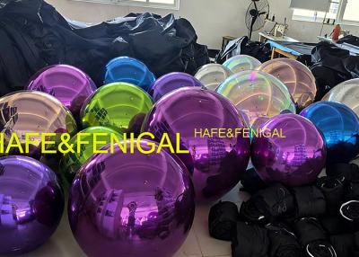 China Silver, Gold, Rose Gold, And Iridescent Multi-Color 2-Layer PVC Mirror Balloons for sale