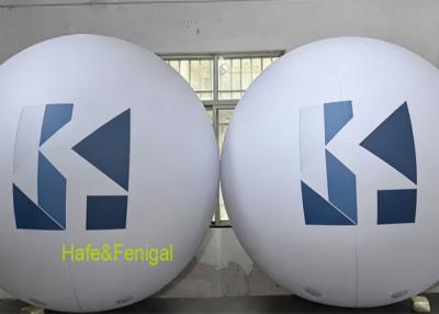 China 5m White Inflatable Advertising Balloon – Perfect for Brand Logo Printing for sale