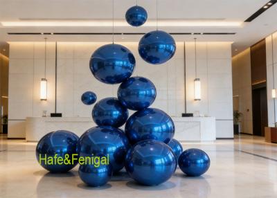 China Blue Inflatable Mirror Ball – 3m for Music Festivals & Brand Activations for sale
