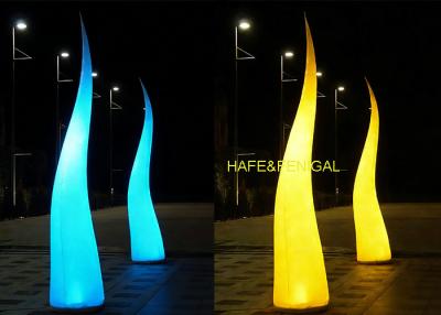 China Internal RGB LED Inflatable Flame-Shaped Balloon Light For Festivals & Outdoor Events for sale