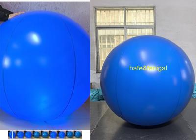 China Self-Glow Inflatable Blue LED Balloons Custom Full Printing & Dual-Side Logo Available for sale