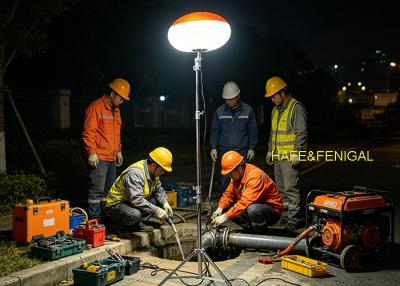 China Silent Operation Battery-Powered LED Balloon Light with 24V/48V DC Input for Mobile Field Service for sale