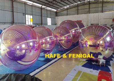 China Balão inflável de suspensão cor-de-rosa do espelho da decoração 90cm dos eventos à venda
