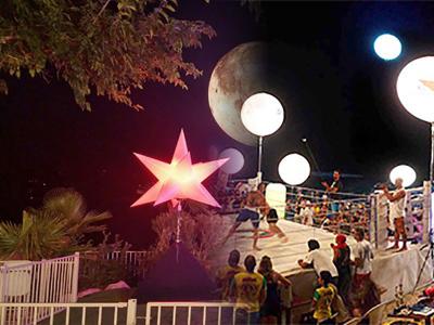 中国 昇進のセリウムの三脚の立場が付いている膨脹可能な気球ライトを広告するでき事の収集 販売のため