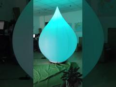 充電可能 ロータス LED バルーンライト 50cm 1.6ft ベース 恒常 空気充電