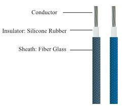 China Fiberglass braided Silicone Rubber Insulated Heat Resisting Cable/Wire for sale
