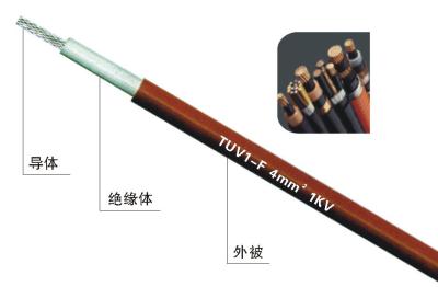 China TUV PV1-F 0.6/1KV Germany 2PfG1169 4mm2 Solar PV Cable for sale
