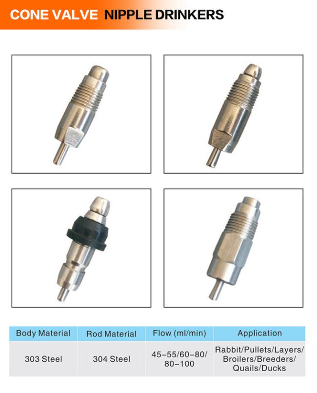 Automatic Poultry Nipple Drinker Broiler Water Nipple For Chicken Farm Equipment 7