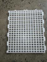 China White Plastic Slatted Floor For Poultry Chicken House Floor Slats Rectangular for sale